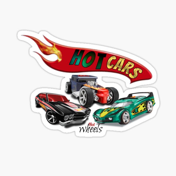 "hotwheels and hotcars race" Sticker for Sale by digger20 | Redbubble