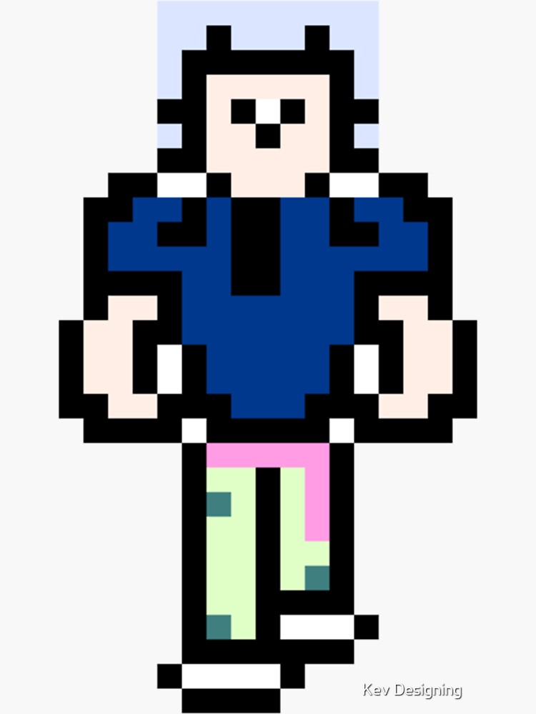 Pegatina «RAP Man "Pixel Art" - Diseño de medios propios» de jenniterra ...