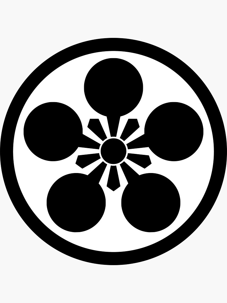 Pegatina «Maeda Japanese Kamon Mon Samurai Crest» de signsandsymbols ...