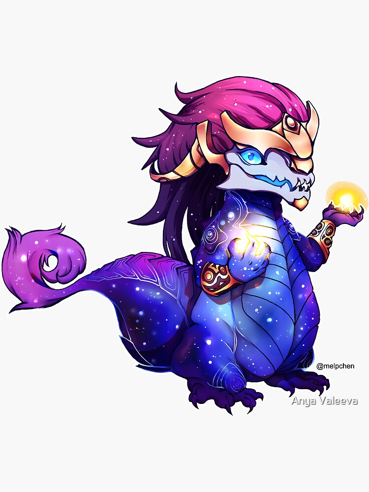 "Aurelion Sol Fan Art" Sticker for Sale by Melpchen | Redbubble