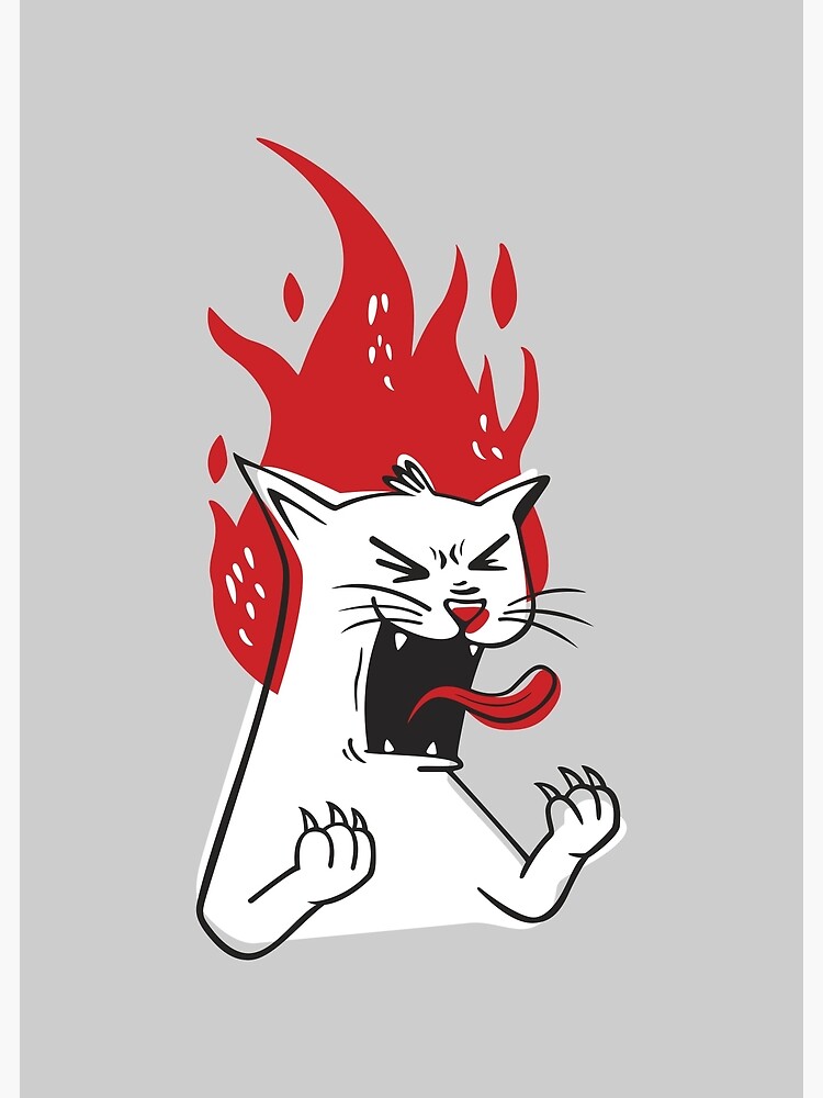 "Raging cat" Poster for Sale by nguynxhngw | Redbubble