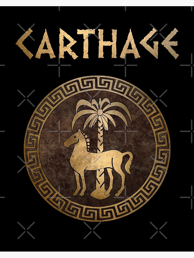 "Carthage Ancient Symbol of Qart-Hadasht" Art Board Print for Sale by ...