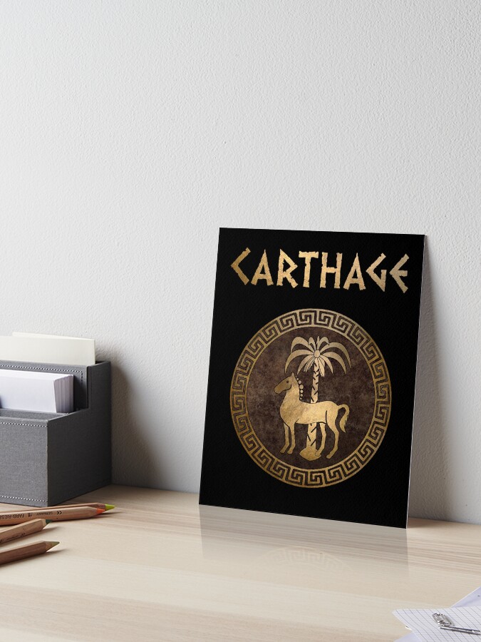 "Carthage Ancient Symbol of Qart-Hadasht" Art Board Print for Sale by ...