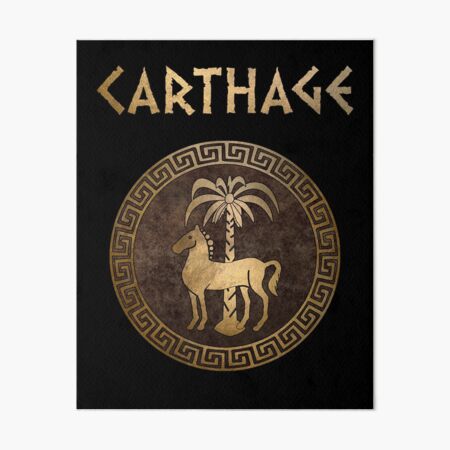 "Carthage Ancient Symbol of Qart-Hadasht" Art Board Print for Sale by ...