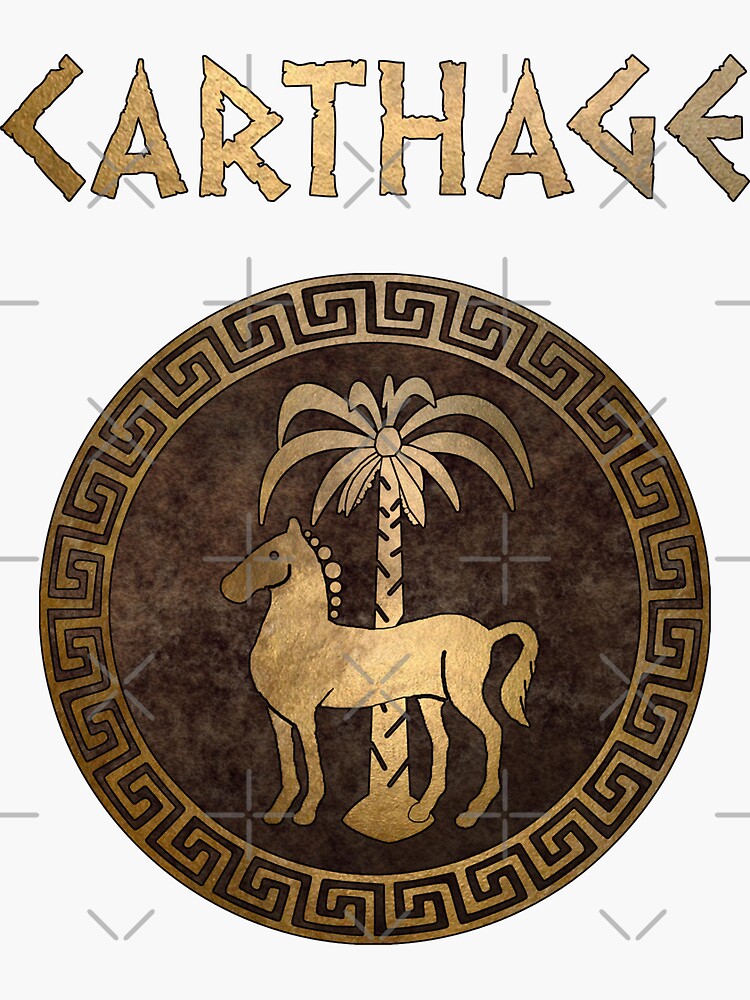 "Carthage Ancient Symbol of Qart-Hadasht" Sticker for Sale by ...
