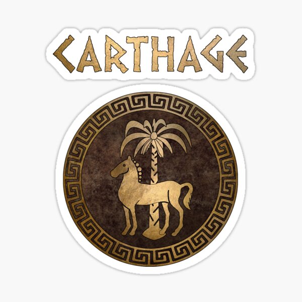 "Carthage Ancient Symbol of Qart-Hadasht" Sticker for Sale by ...