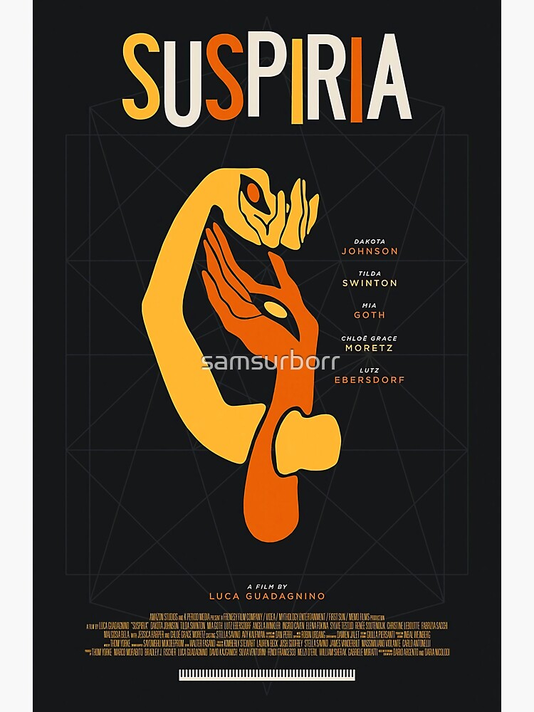 "Suspiria One Sheet" Sticker by samsurborr | Redbubble