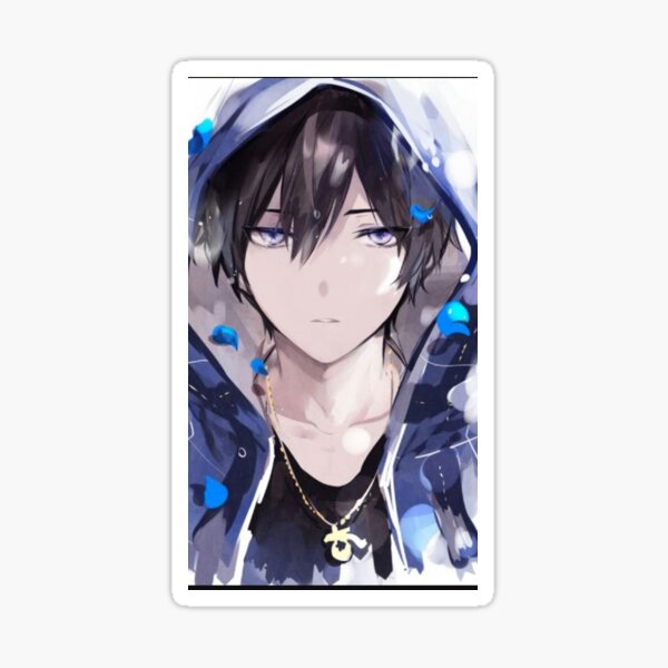 "anime boy" Sticker for Sale by Shadowlord2004 | Redbubble