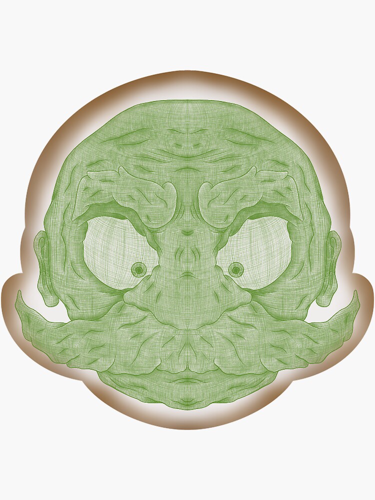 "Old man face" Sticker for Sale by jac145 | Redbubble