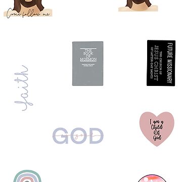 "Lds sticker pack" Sticker for Sale by Handdrawnbyzoe | Redbubble