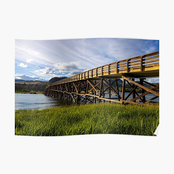 "Pritchard Bridge Kamloops Wooden Trestle" Poster for Sale by ...