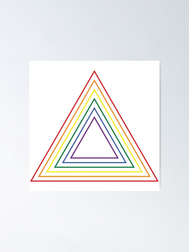 "Minimalist Triangle - LGBTQ Pride" Poster for Sale by autisticqualia ...