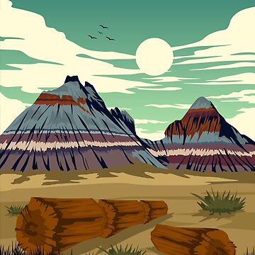 "Petrified Forest National Park Travel Poster" Poster for Sale by Jorn ...