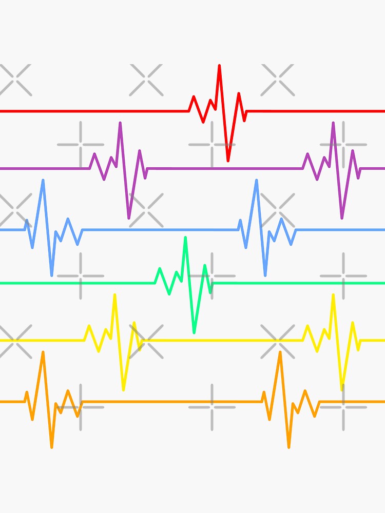 "The Heart Beats in Color" Sticker for Sale by Und3rtheRadar | Redbubble