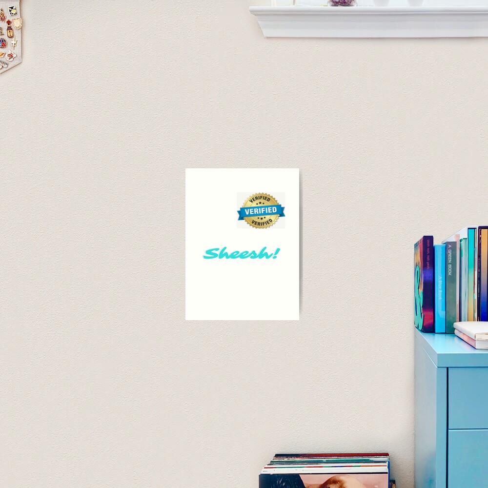 "Gold seal Verified Sheesh Logo" Art Print for Sale by DeityStore ...