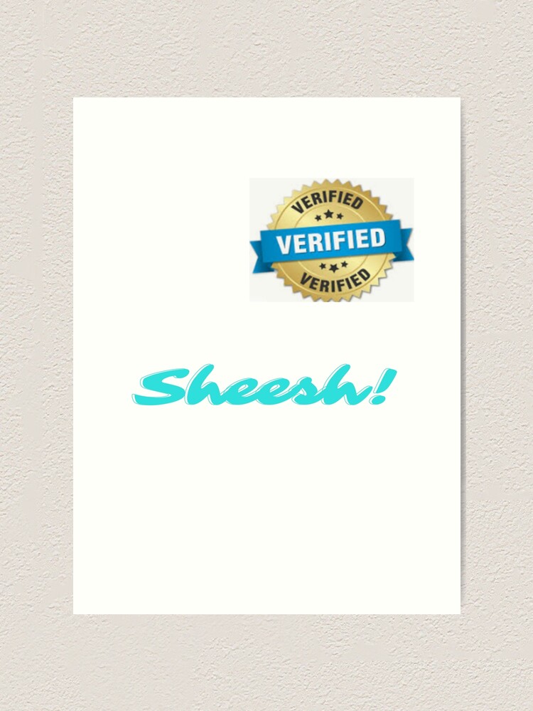 "Gold seal Verified Sheesh Logo" Art Print for Sale by DeityStore ...