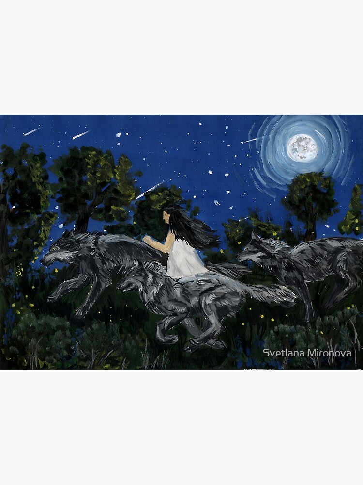 "Running with the wolves" Poster by Wolf--song | Redbubble