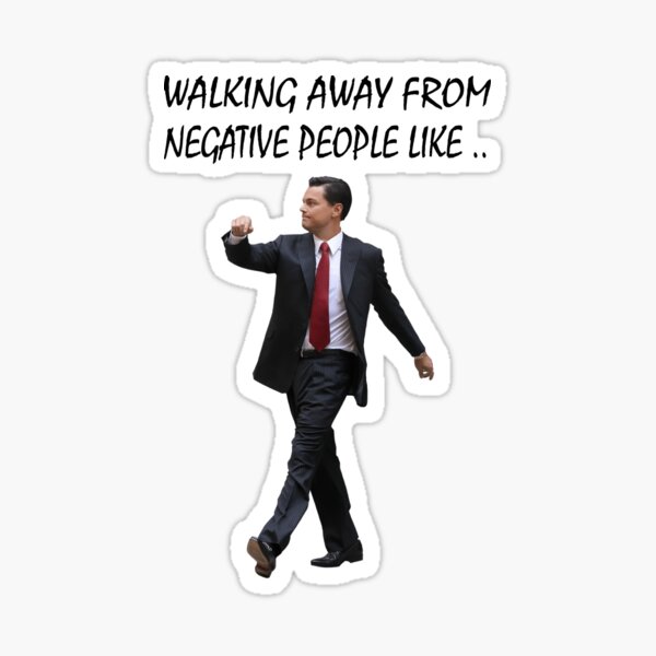 "FUNNY Avoid Negative People Meme Costume Black GIFT" Sticker for Sale ...