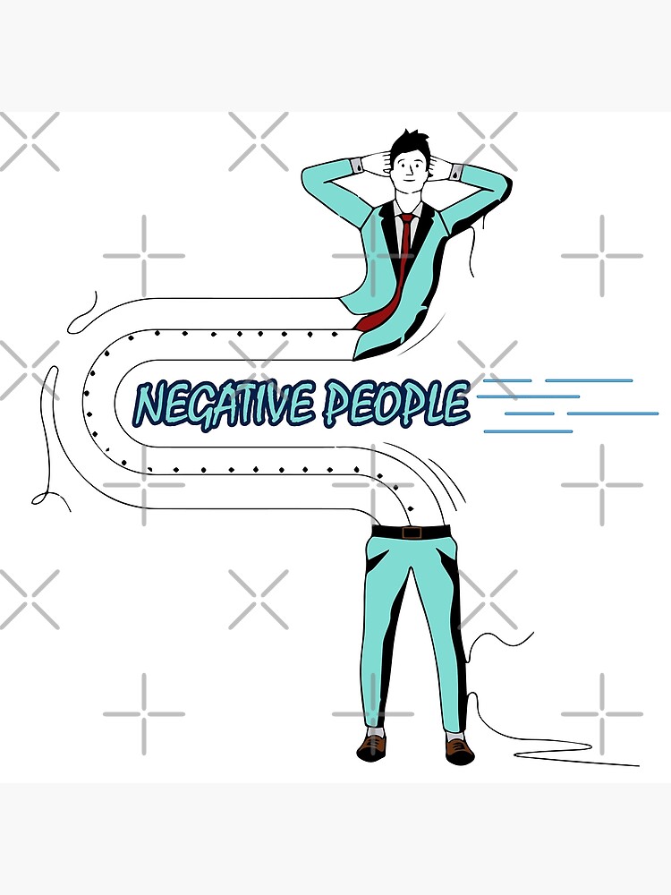 "FUNNY Avoid Negative People Meme Costume Black GIFT" Poster by ...