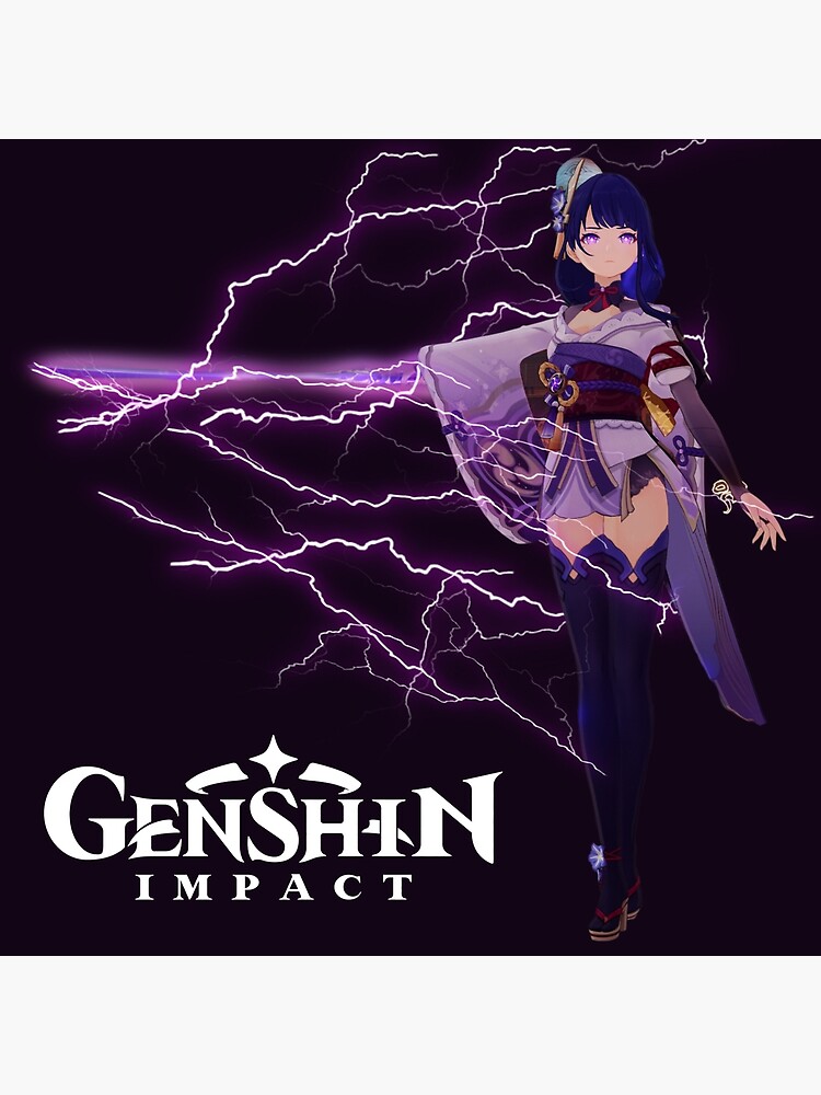 "Genshin Impact - Raiden Shogun / Ei (with Logo)" Poster by ...