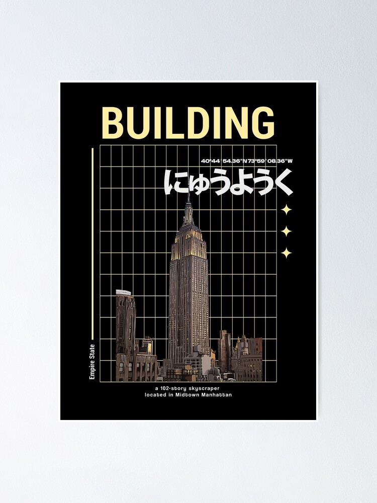 "Building" Poster for Sale by Osakiart | Redbubble