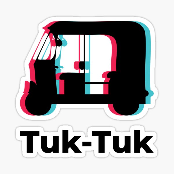"Tuk-tuk tiktok style2" Sticker for Sale by Sakahum | Redbubble