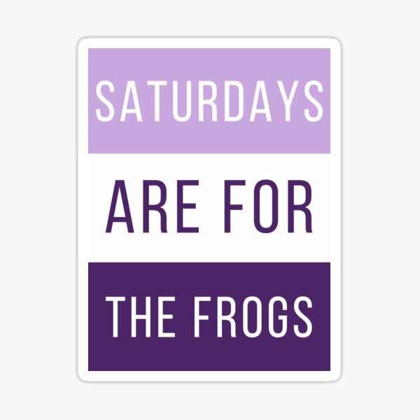 "SAFTB x The Frogs 2.0" Sticker for Sale by lhaverty | Redbubble
