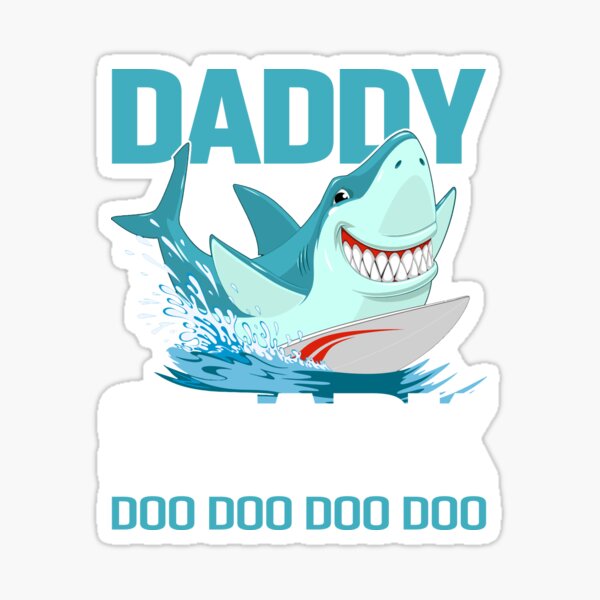 "DADDY Shark" Sticker for Sale by Amielyou | Redbubble