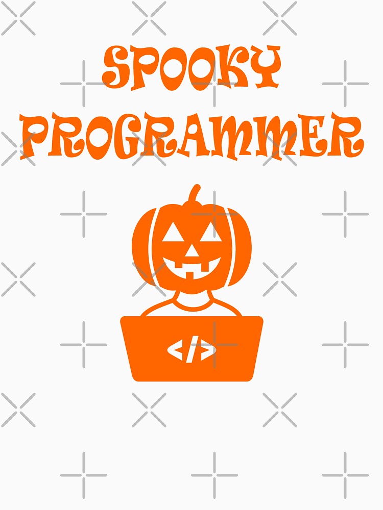 "Spooky Programmer Pumpkin Face, Halloween 2021 Software Developer, All Hallows Eve Software ...