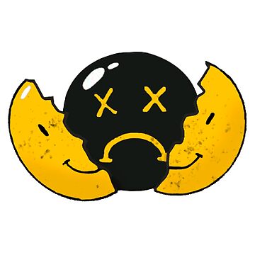 "Happy Sad Faces. Dead Inside Smiley Face" Sticker for Sale by JoyCorp ...