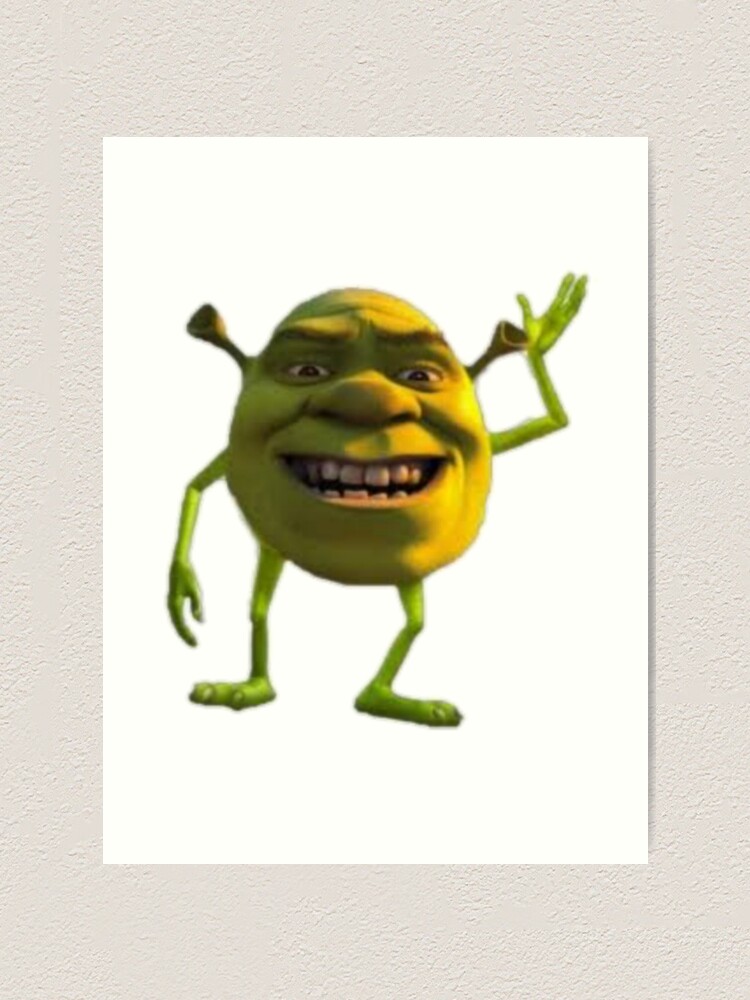 "shrek monster mike meme" Art Print by georgiavsx | Redbubble