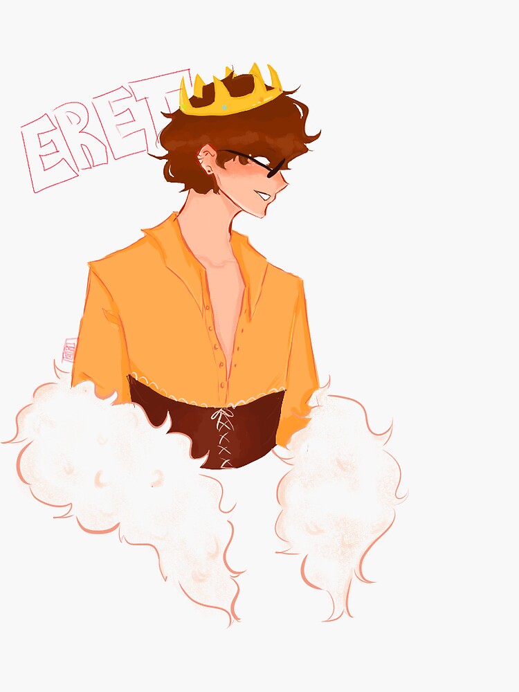 Pegatina «FONDO BLANCO Eret DSMP» de erichuu | Redbubble