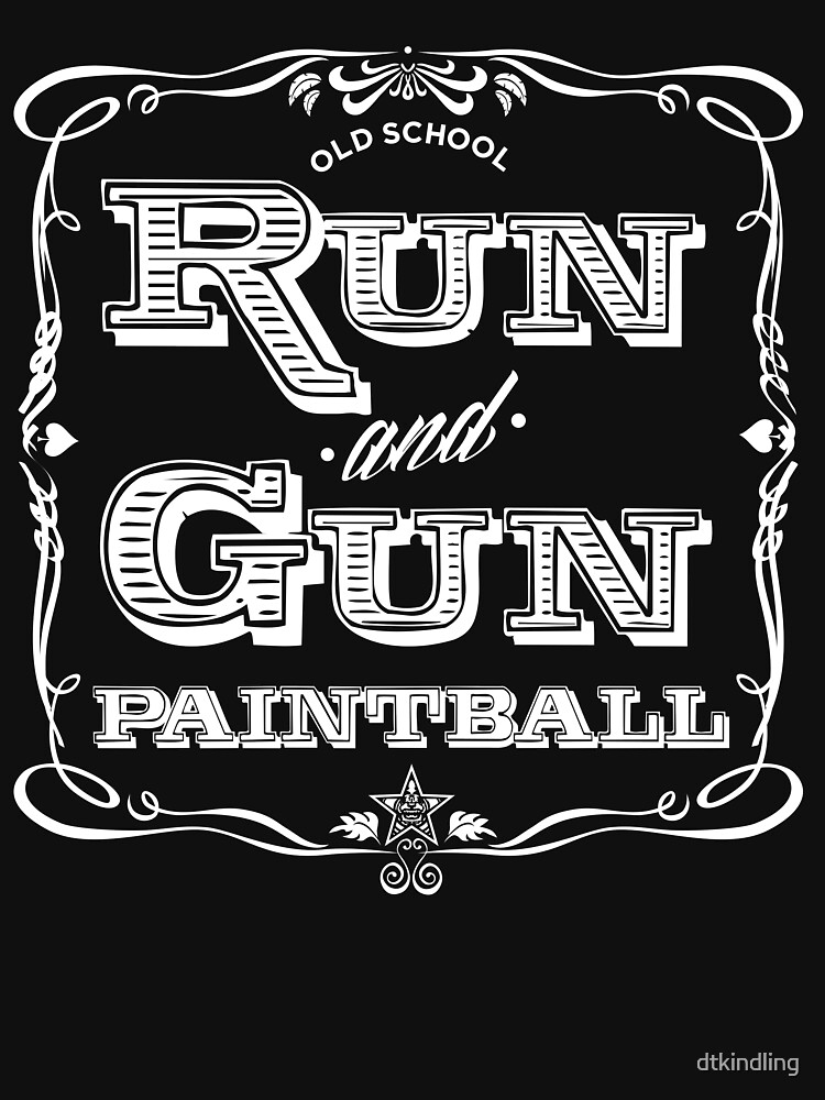 "Running and Gunning Paintball! " T-shirt for Sale by dtkindling ...