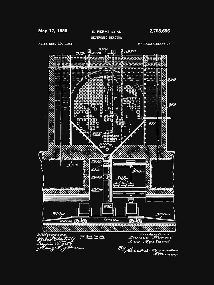 "Nuclear reactor patent (1955)" T-shirt for Sale by nuclearsecrecy ...