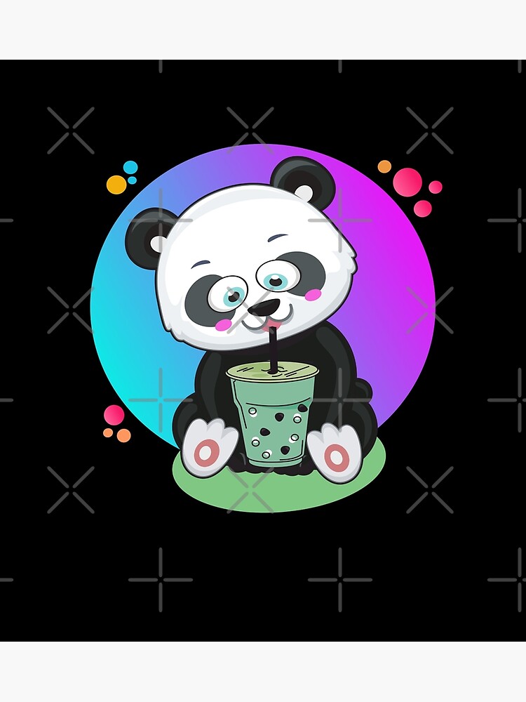"Cute Panda Bubble Tea" Poster for Sale by Chenina199 | Redbubble