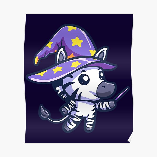 "Zebra Wizard Master" Poster for Sale by Voyshop | Redbubble