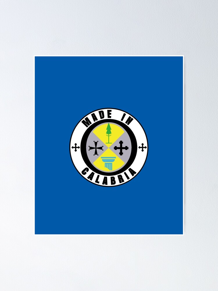 "Made In Calabria Flag Coat Of Arms - Cool Italian Calabria Region ...