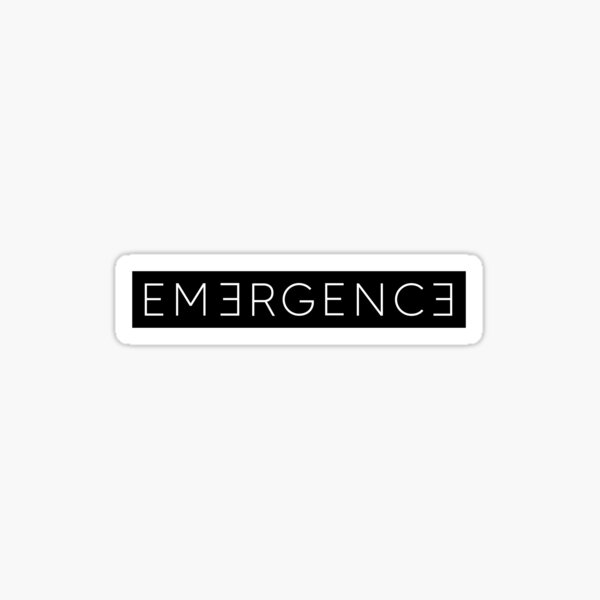 "Single Black Emergence Rectangle Logo" Sticker for Sale by Emergence ...