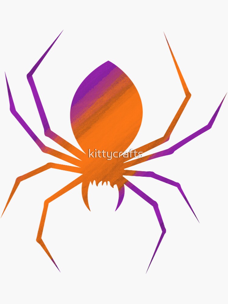 "Tri-color Spider" Sticker for Sale by kittycrafts | Redbubble