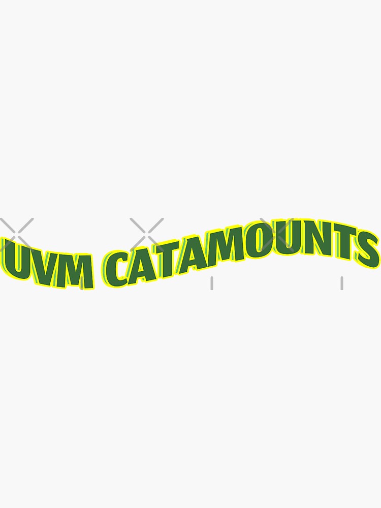"UVM CATAMOUNTS" Sticker for Sale by ggracesshaw | Redbubble