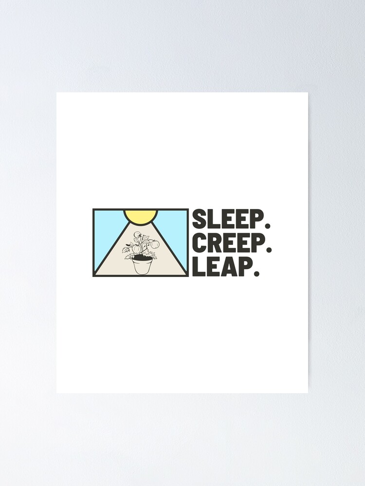 "Sleep. Creep. Leap." Poster for Sale by Les-Designs | Redbubble