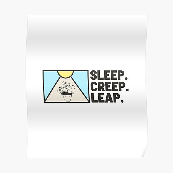 "Sleep. Creep. Leap." Poster for Sale by Les-Designs | Redbubble