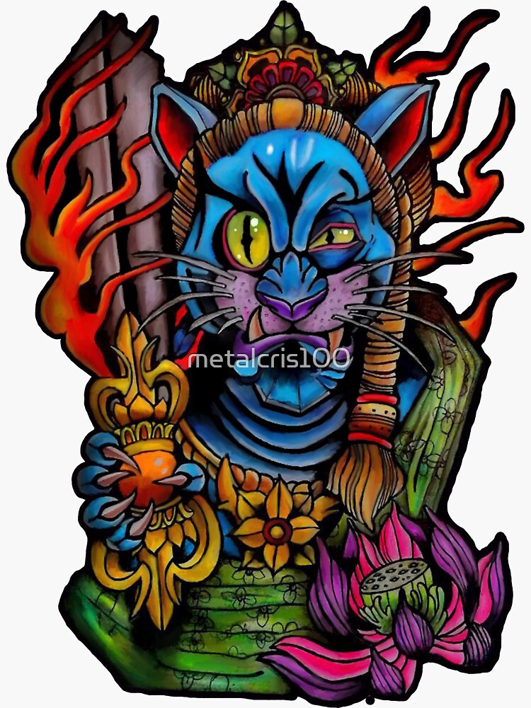 "Blue Tiger" Sticker for Sale by metalcris100 | Redbubble