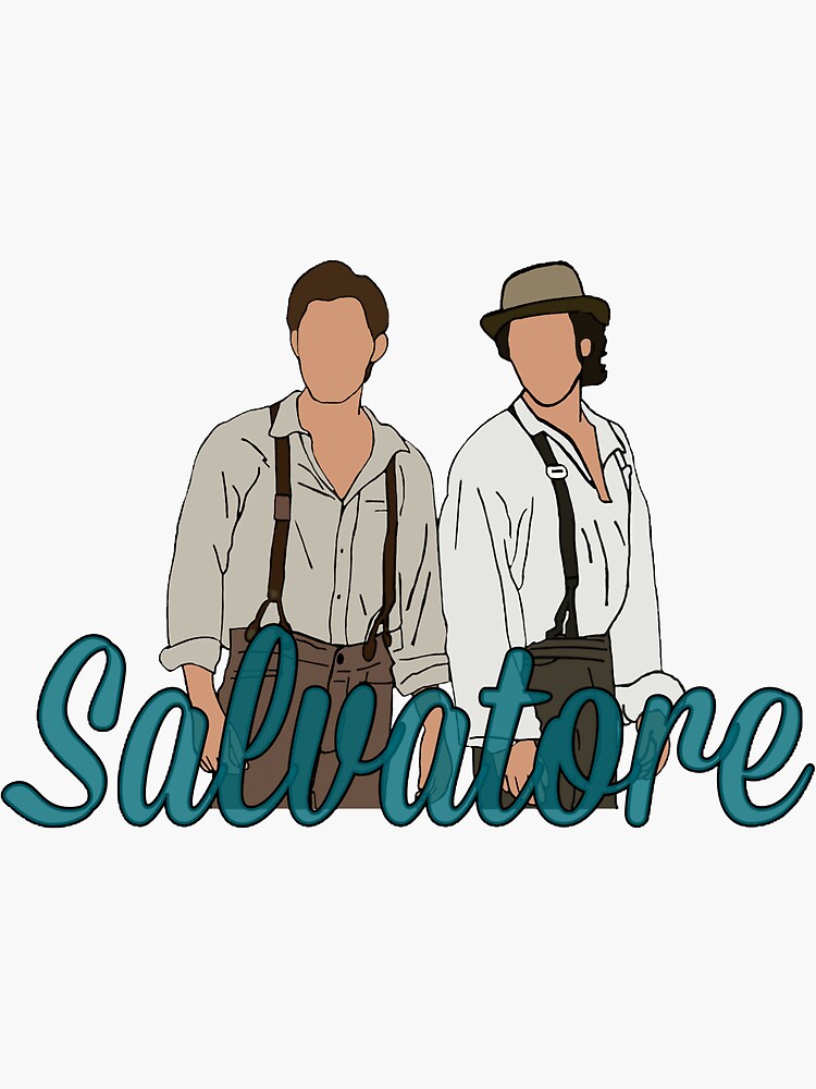"Salvatore brothers " Sticker for Sale by swanspirate520 | Redbubble