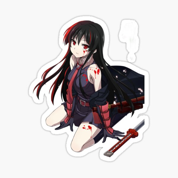 "akame" Sticker for Sale by ezzobair | Redbubble