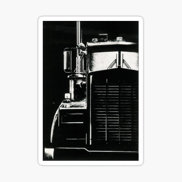 "One Semi" Sticker for Sale by BarbBarcikKeith | Redbubble