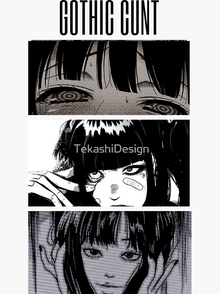 "Gothic Cunt " Sticker for Sale by TekashiDesign | Redbubble