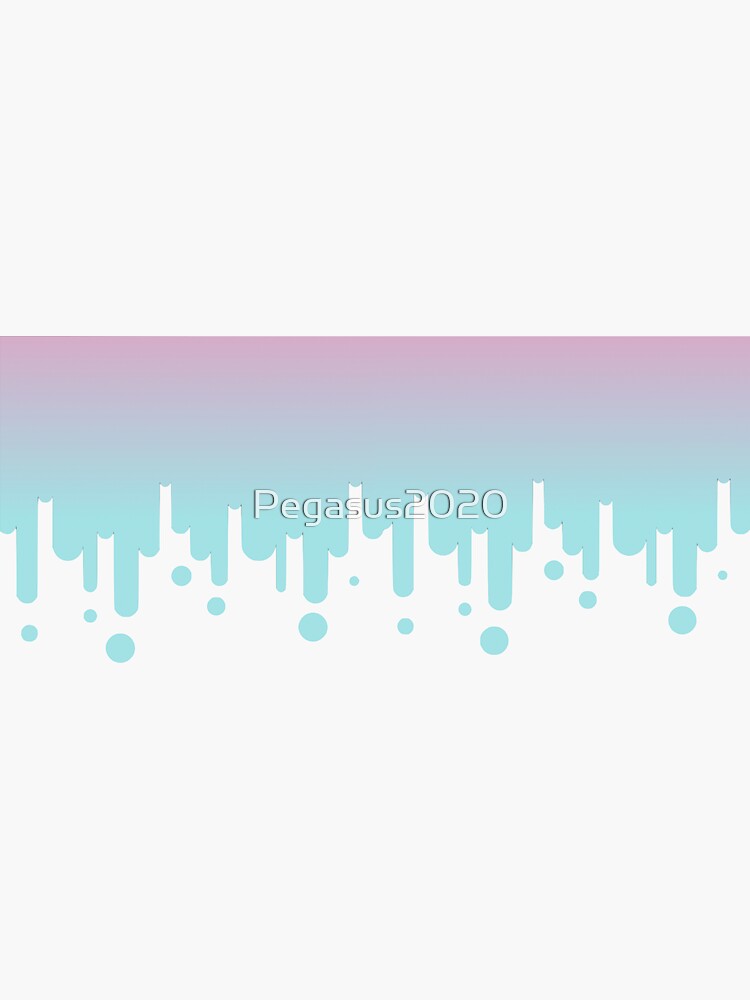 "pastel pink to blue gradient drip" Sticker for Sale by Pegasus2020 ...