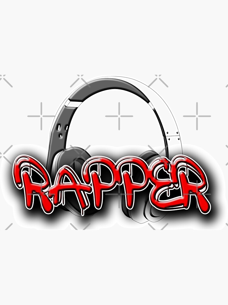 "Rapper Sticker" Sticker for Sale by SabodaClothing | Redbubble