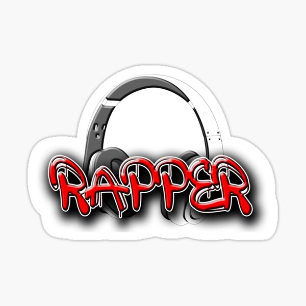"Rapper Sticker" Sticker for Sale by SabodaClothing | Redbubble